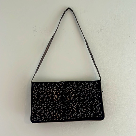 St. John | Bags | St John Clutch Handbag Eyelet Black Detail | Poshmark